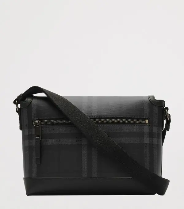 Burberry Small City Check Clip Messenger Bag