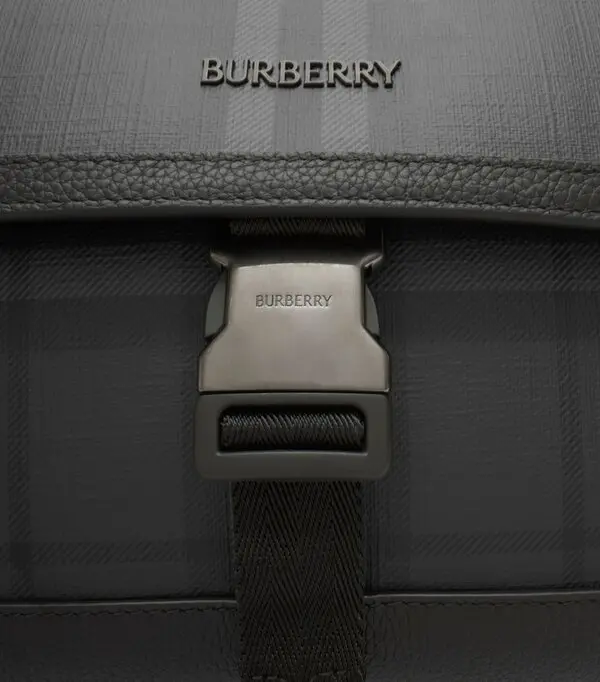 Burberry Small City Check Clip Messenger Bag