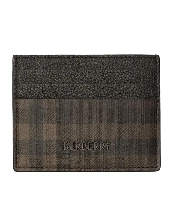 Burberry City Check Card Holder - Brown