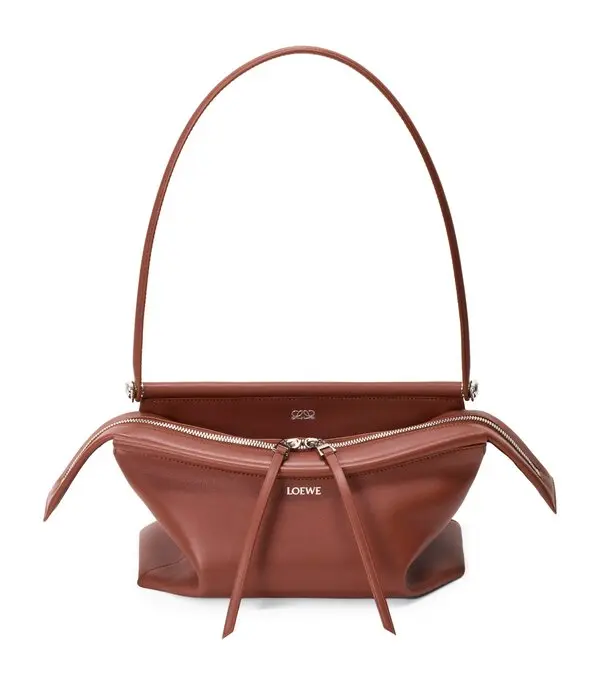 Loewe Small Leather Whisker Shoulder Bag - Red