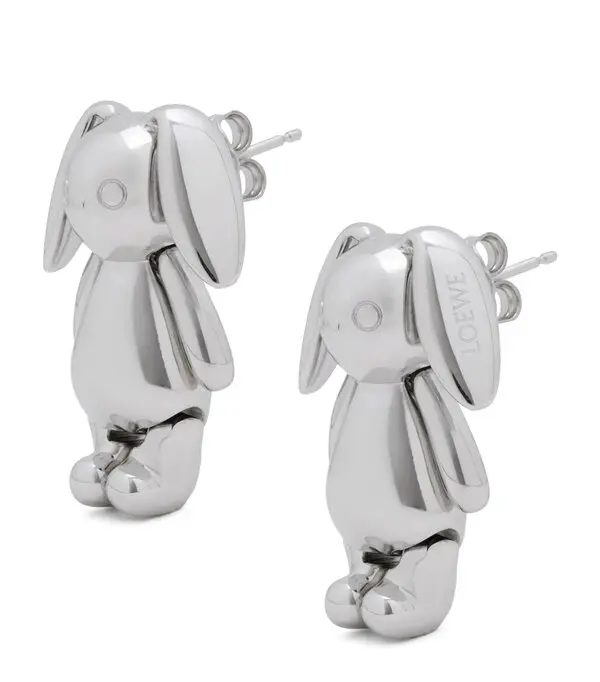 Loewe X Cosima Von Bonin Bunny Earrings - Silver