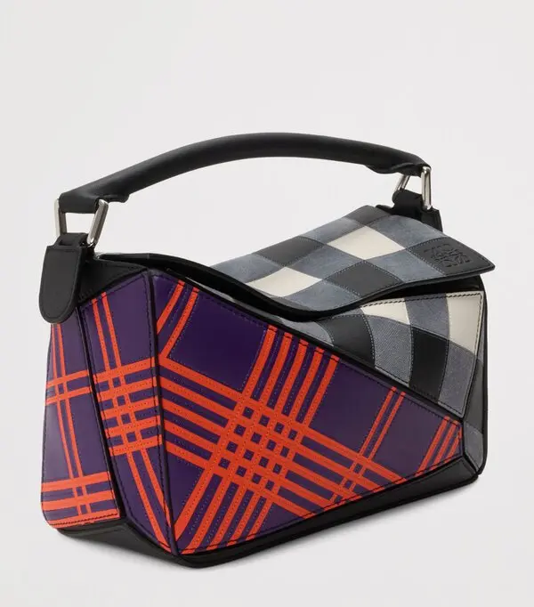 Loewe X Cosima Von Bonin Small Leather Puzzle Top-handle Bag