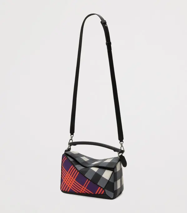 Loewe X Cosima Von Bonin Small Leather Puzzle Top-handle Bag