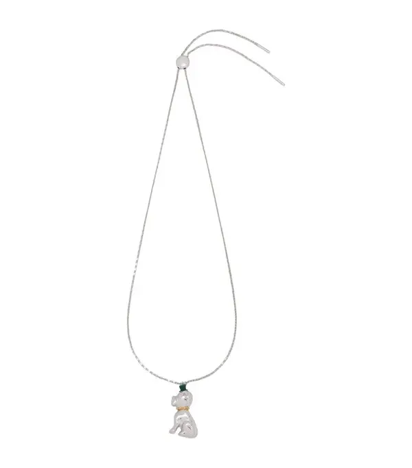Loewe Sterling Dog Necklace - Silver