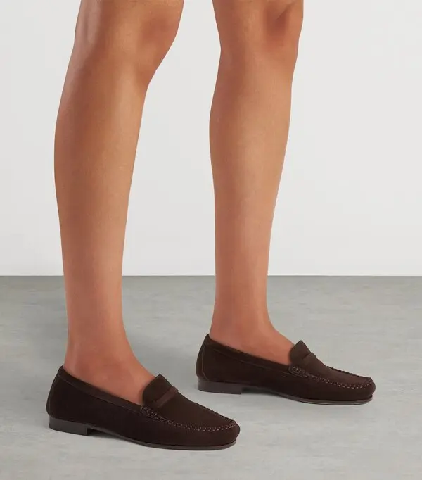MALONE SOULIERS Suede Knightsbridge Loafers