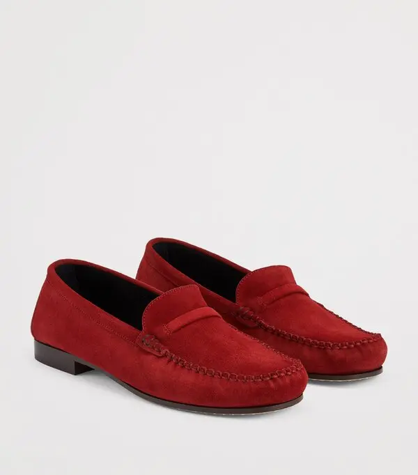 MALONE SOULIERS Suede Knightsbridge Loafers