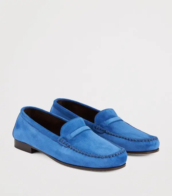 MALONE SOULIERS Suede Knightsbridge Loafers