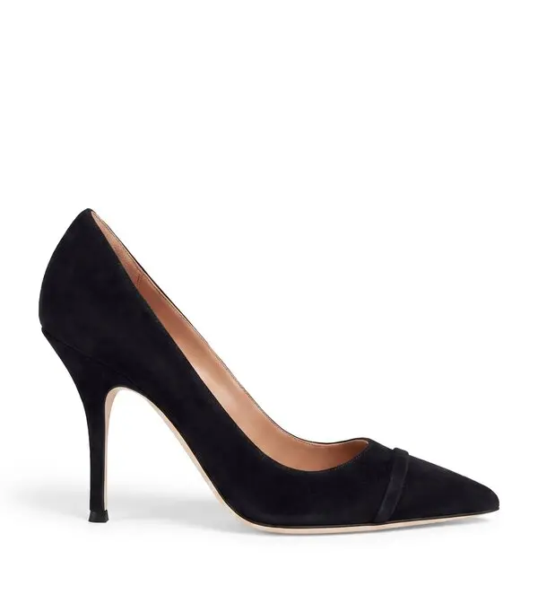 MALONE SOULIERS Suede Nova Pumps 90 - Black