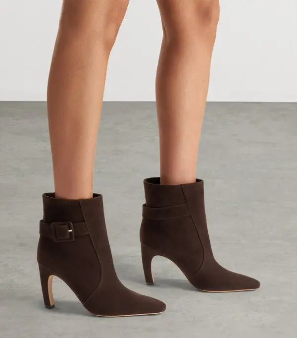 MALONE SOULIERS Suede Rowan Ankle Boots 90