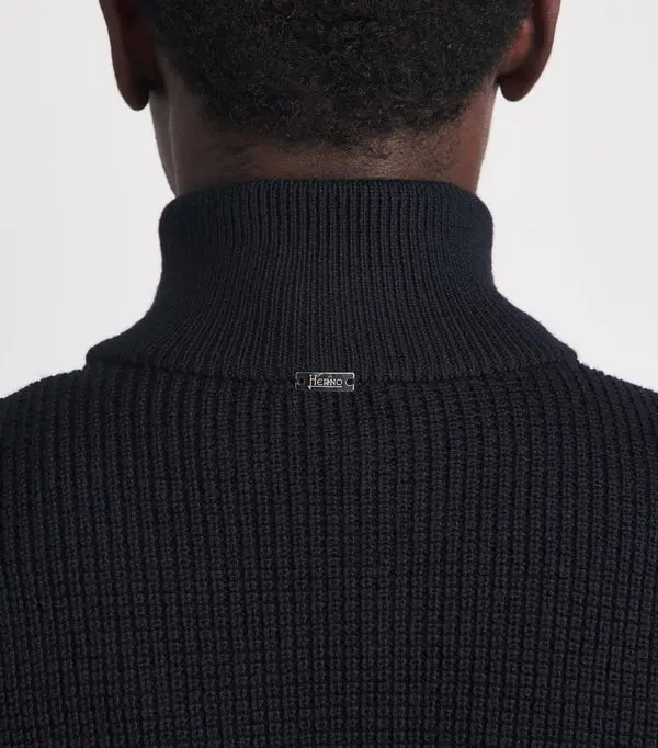 Herno Down Merino Wool Hybrid Jacket