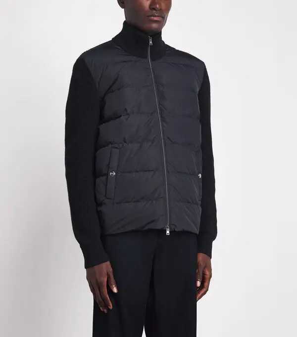 Herno Down Merino Wool Hybrid Jacket
