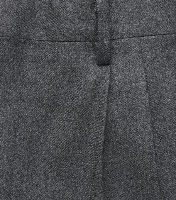 Auralee Wool Pleated Wide-leg Trousers