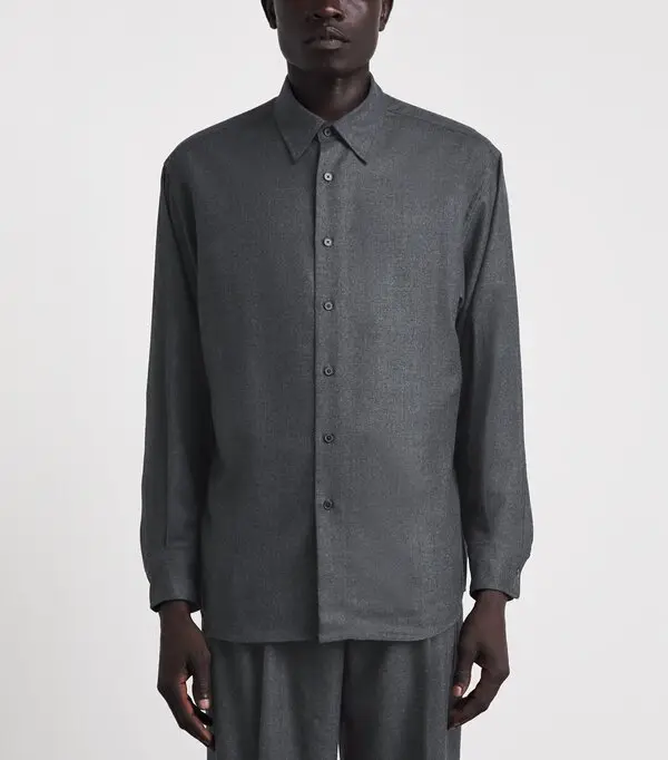 Auralee Wool Flannel Shirt
