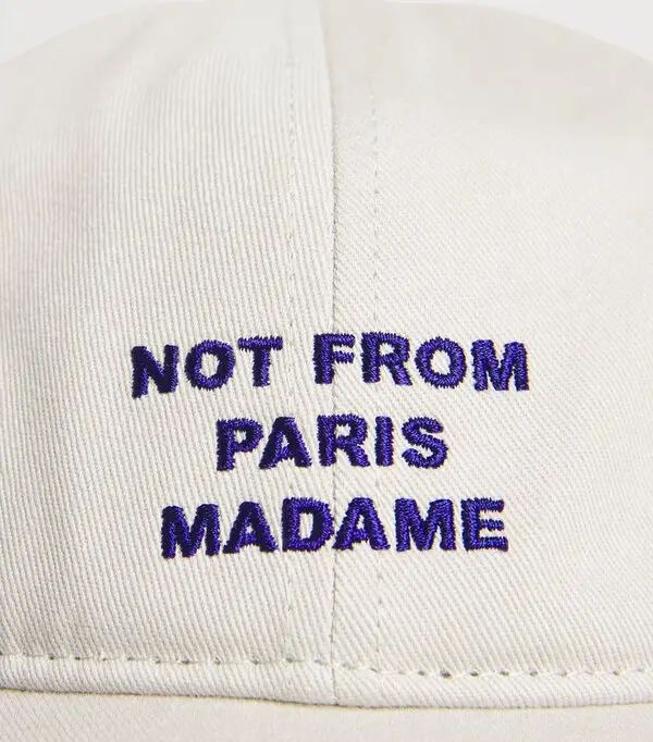 Drole De Monsieur Cotton Slogan Baseball Cap
