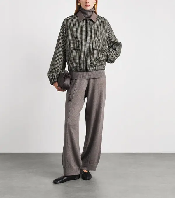 Fabiana Filippi Houndstooth Bomber Jacket
