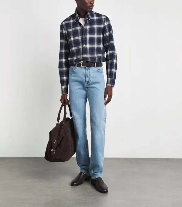 BARBA NAPOLI Cotton Check Shirt