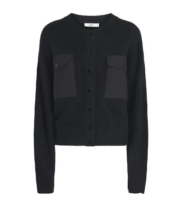 FRAME Cashmere Patch-pocket Cardigan