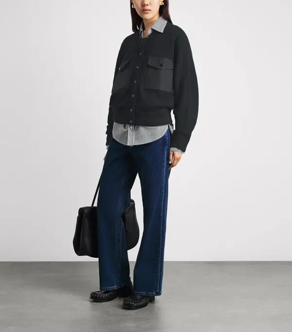 FRAME Cashmere Patch-pocket Cardigan