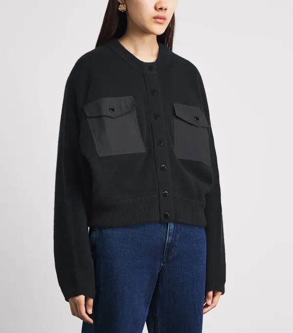 FRAME Cashmere Patch-pocket Cardigan