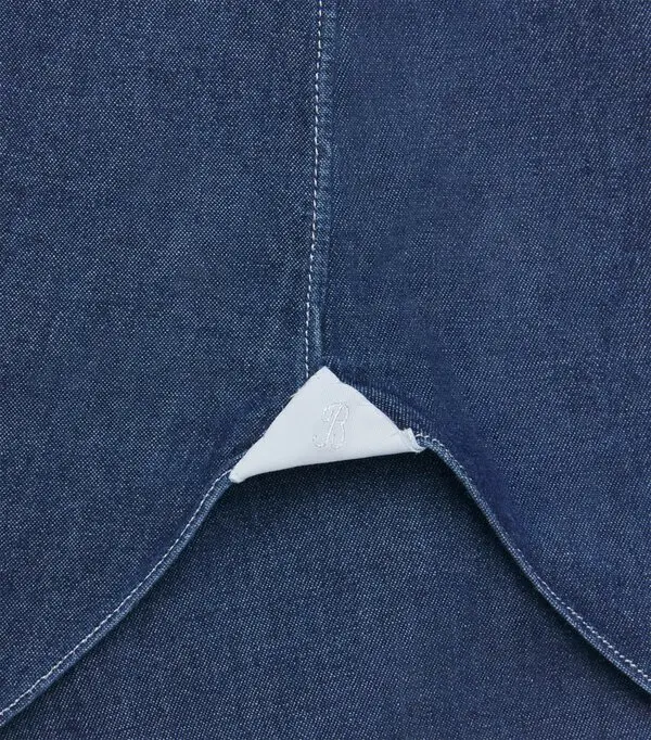 BARBA NAPOLI Slim Denim Shirt