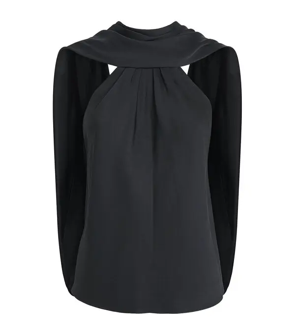 Simkhai Satin Scarlett Top - Black