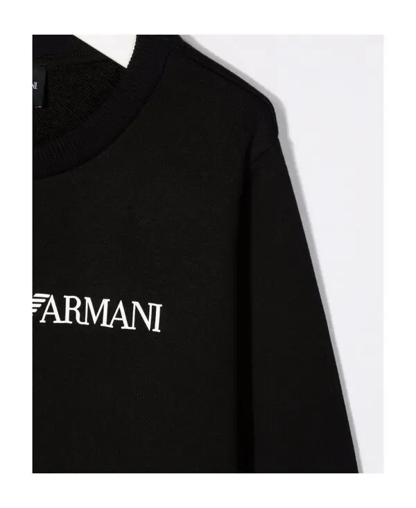 Emporio Armani Logo Print Crewneck Sweatshirt