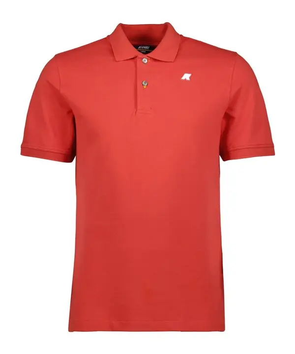 K-WAY Logo Patch Short-sleeved Polo Shirt - Red