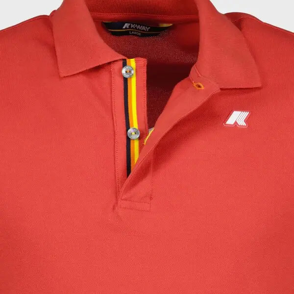 K-WAY Logo Patch Short-sleeved Polo Shirt
