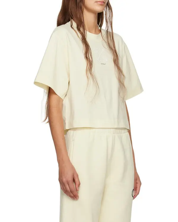 Off-White Crewneck Cropped T-shirt