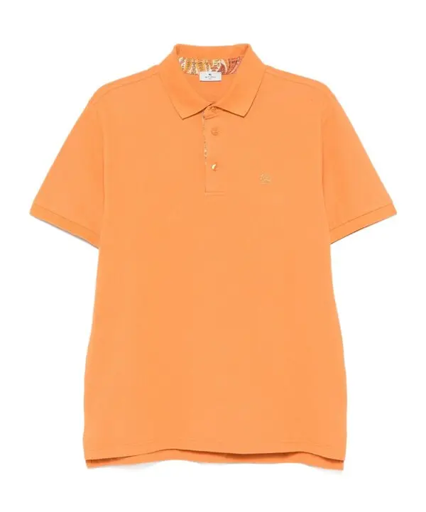 Etro Piqué-weave Polo Shirt - Orange