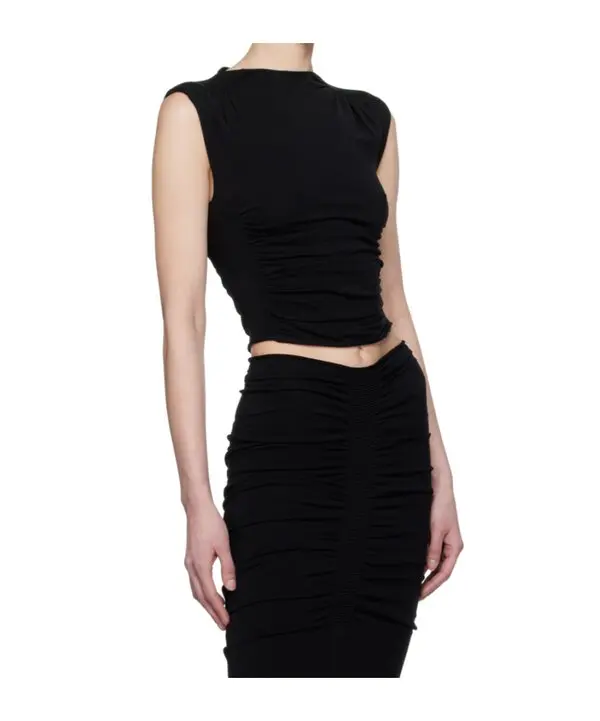 Alexander Wang Ruched Crewneck Top