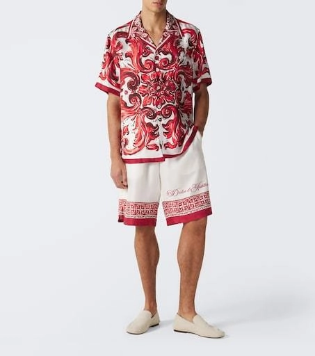 Dolce & Gabbana Majolica Silk Twill Shirt