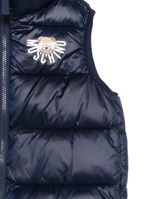 Moschino Logo-detail Quilted Gilet