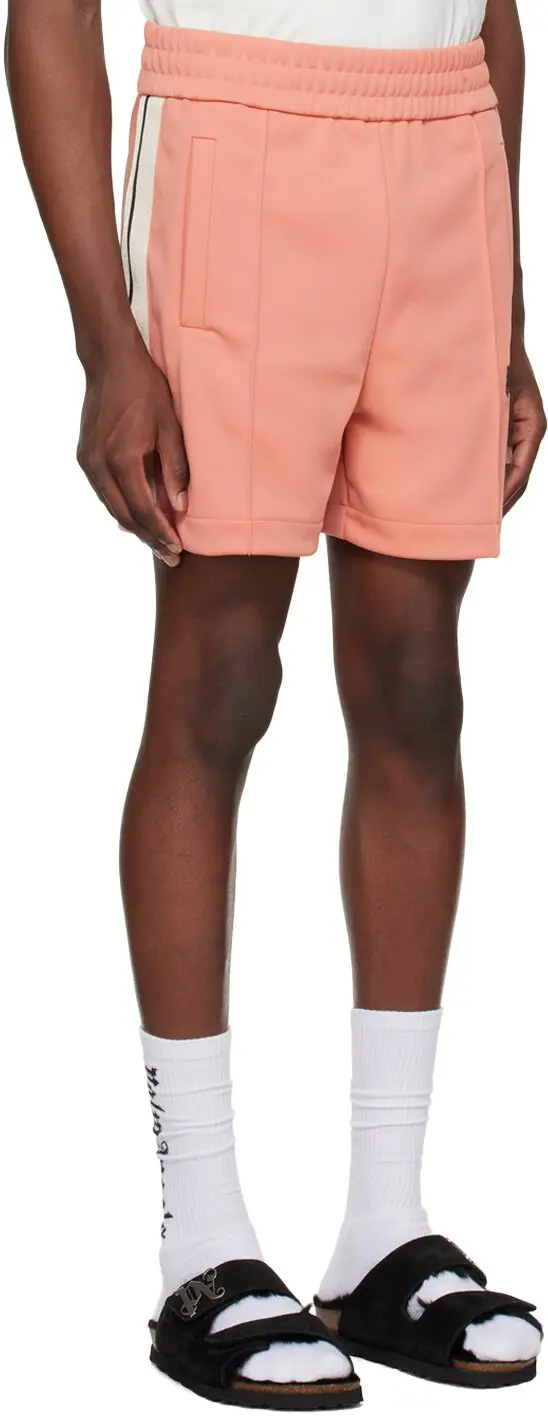 Palm Angels Logo Embroidered Sweat Shorts