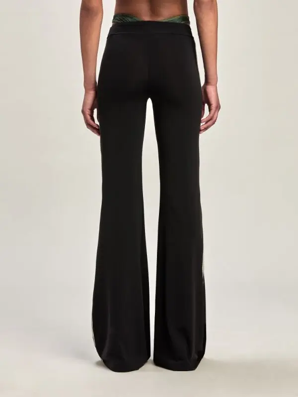 Palm Angels Side Stripe Detailed Flared Trousers