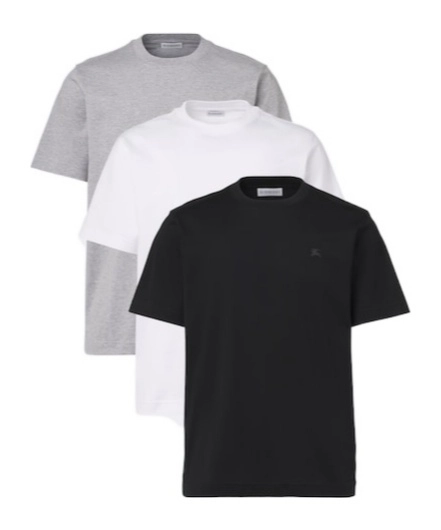 Burberry 3-pack Cotton T-shirts - Black