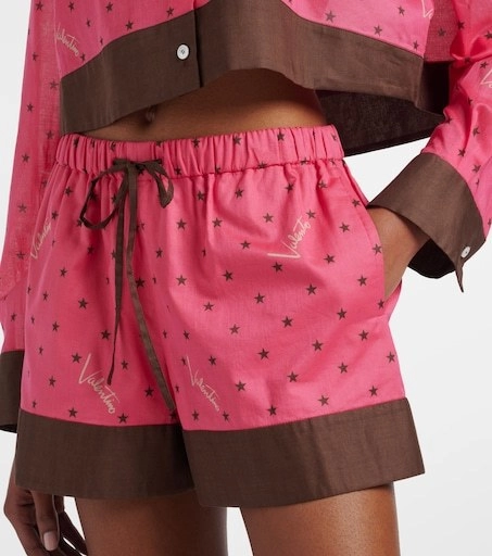 Valentino Garavani Printed Cotton Shorts