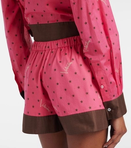 Valentino Garavani Printed Cotton Shorts