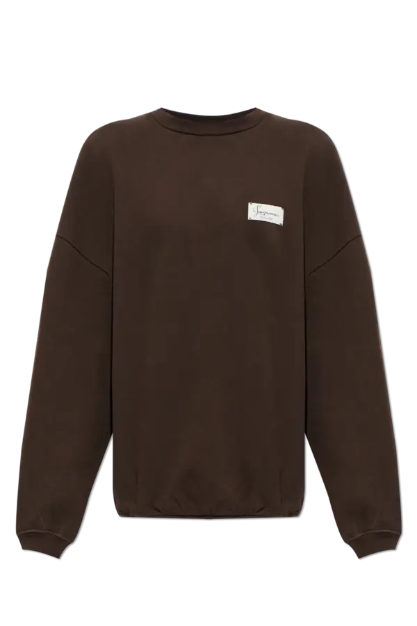 Jacquemus Cotton Sweatshirt ‘montaigne - Brown