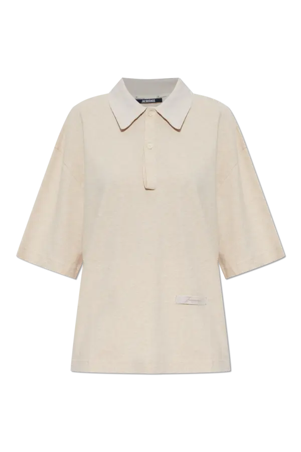 Jacquemus Cotton ‘ruban’ Polo - Beige