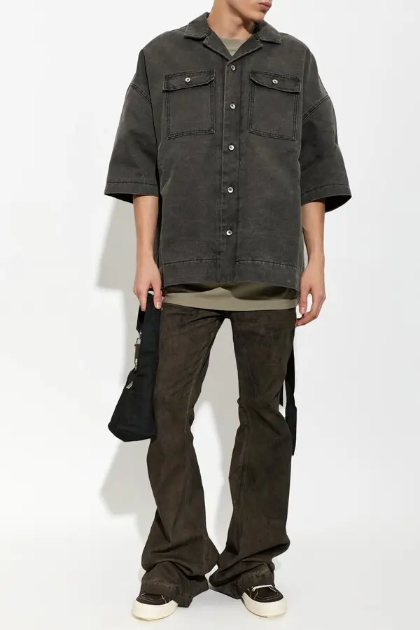 Rick Owens Vintage Sneaks Canvas Low Top Lace Up Sneakers