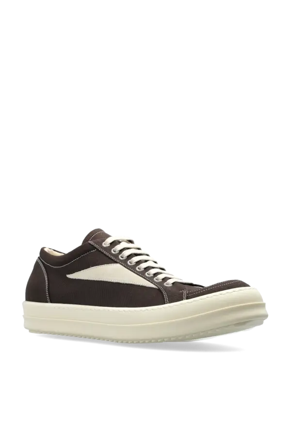 Rick Owens Vintage Sneaks Canvas Low Top Lace Up Sneakers