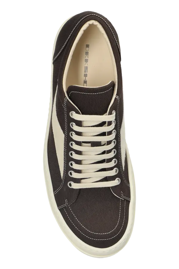 Rick Owens Vintage Sneaks Canvas Low Top Lace Up Sneakers