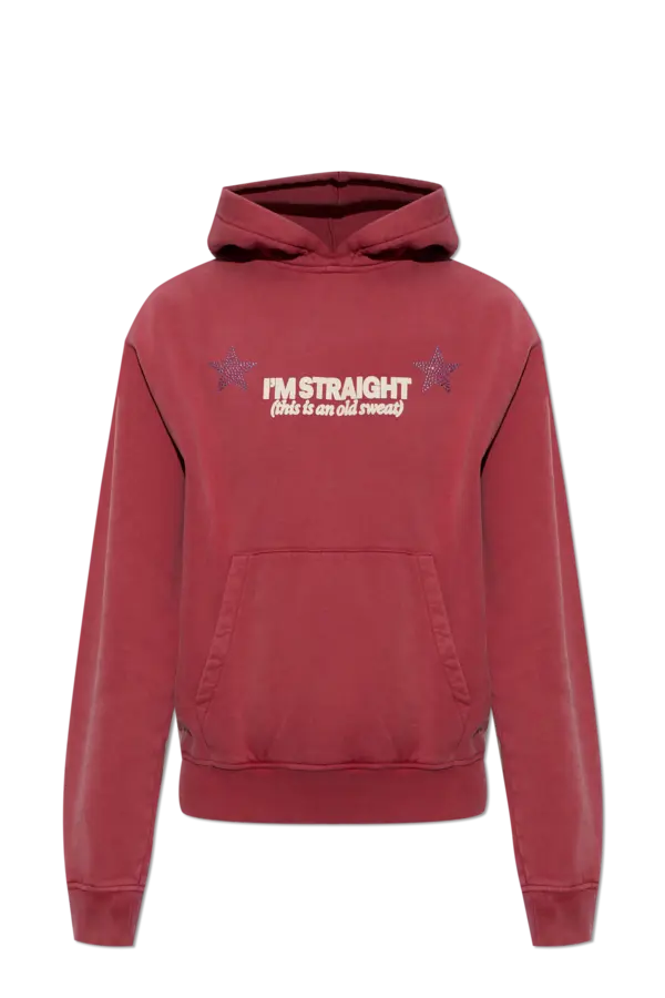 CARNE BOLLENTE Distressed Cotton Hoodie With Graphic Print