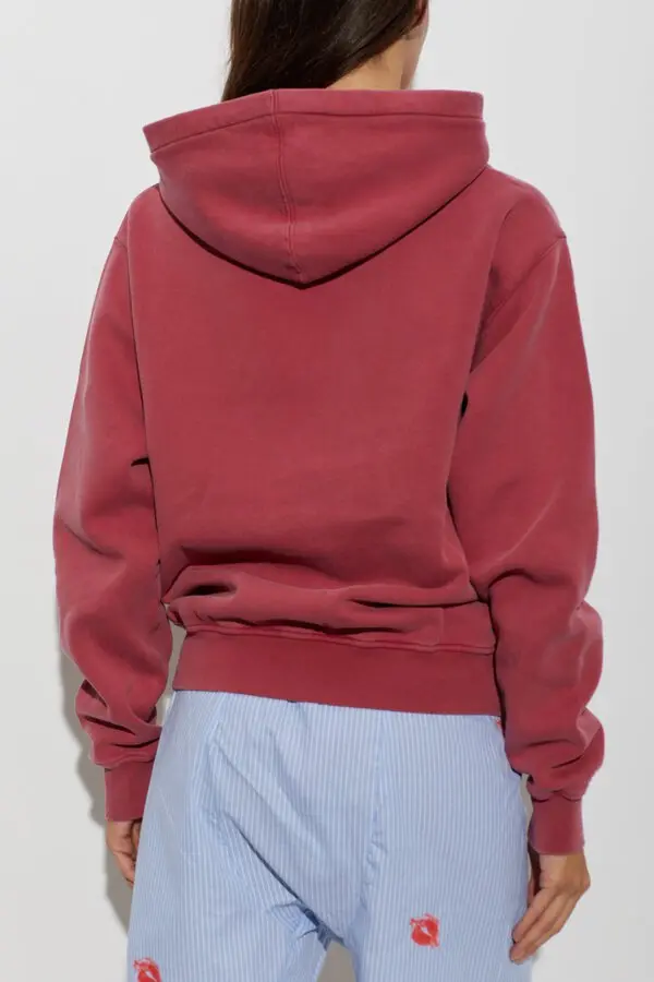CARNE BOLLENTE Distressed Cotton Hoodie With Graphic Print