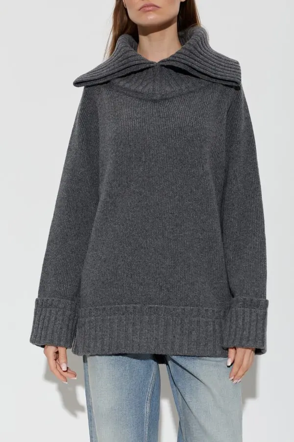 Victoria Beckham Sweater With A Wide Collar