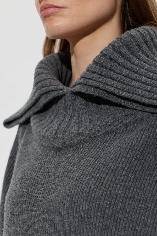 Victoria Beckham Sweater With A Wide Collar