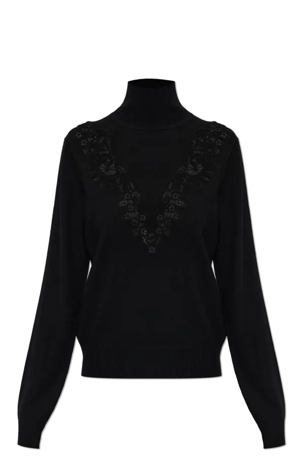Zimmermann Wool Sweater With A Stand-up Collar