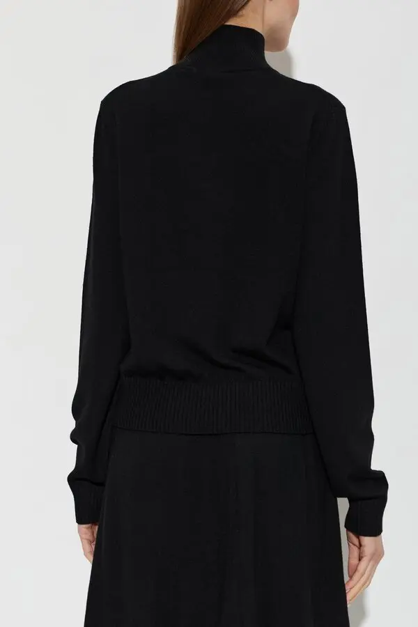 Zimmermann Wool Sweater With A Stand-up Collar