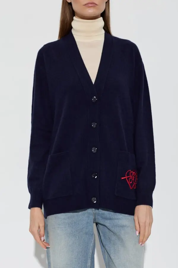 Emporio Armani Wool Cardigan With Pockets